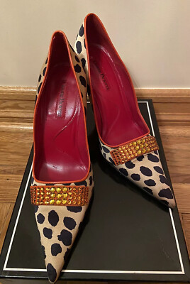 Cesare Paciotti Leopard print pumps Size 4.5-5 | eBay UK