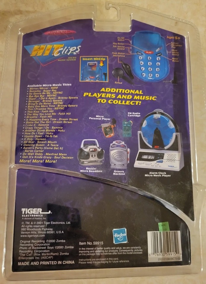 Hit Clips Backstreet Boys “The Call” Phone Deluxe Personal Player | eBay