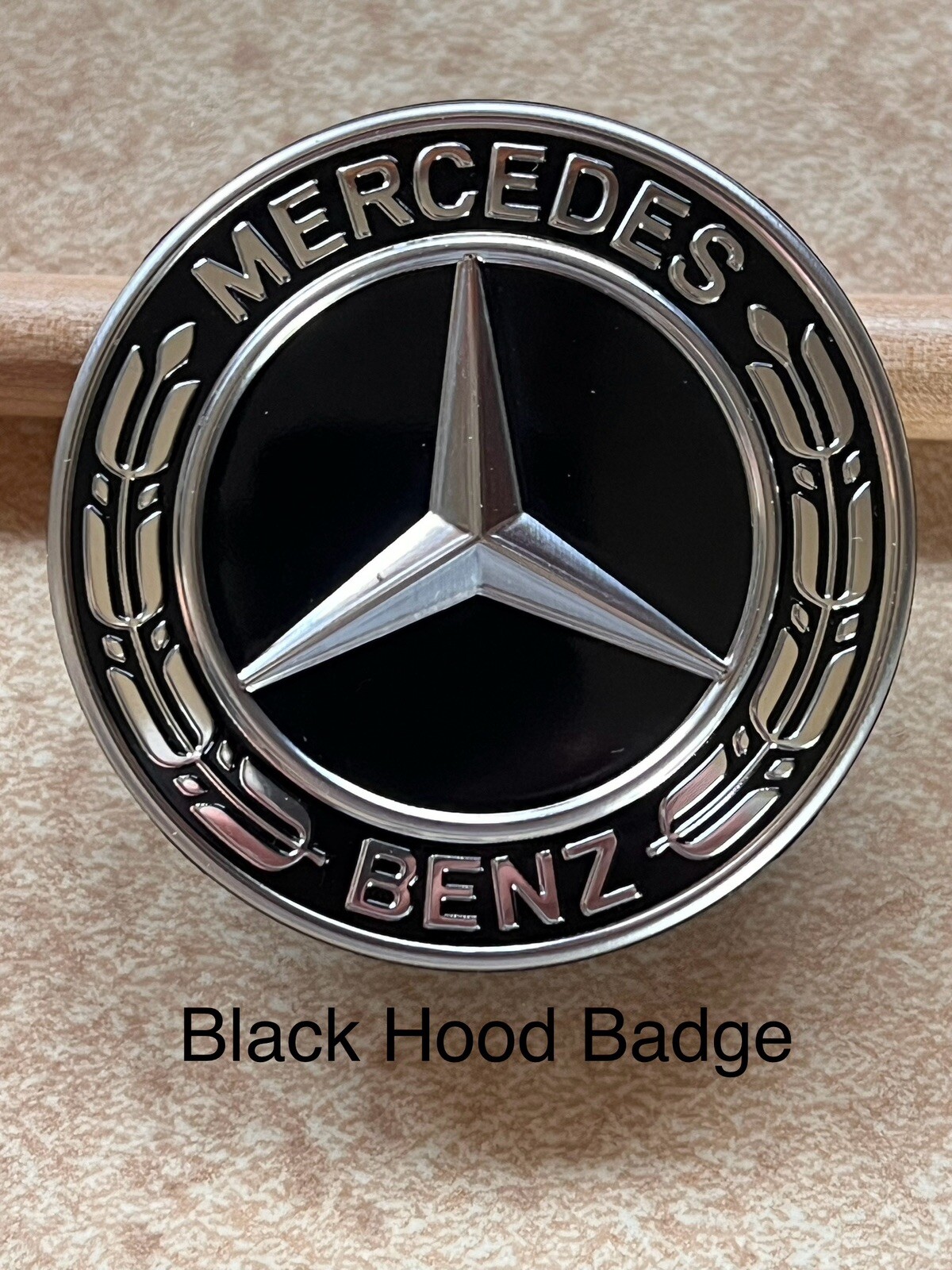 Genuine Mercedes-Benz C-class W205 Hood Badge Emblem A0008173305 Black ...