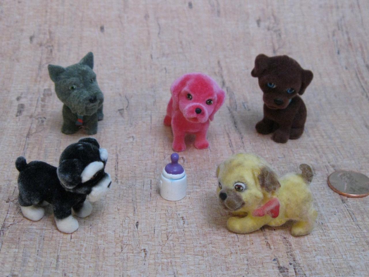 5 Modern MEG Puppy In My Pocket DOG Different Breeds PINK SCOTTIE ...