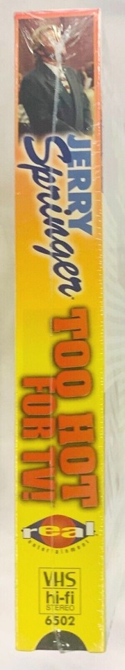 Jerry Springer: Too Hot for TV (VHS, 1998) UNCENSORED DELUXE EDN. NEW ...
