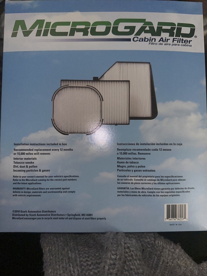 microgard 4012 cabin air filter | eBay