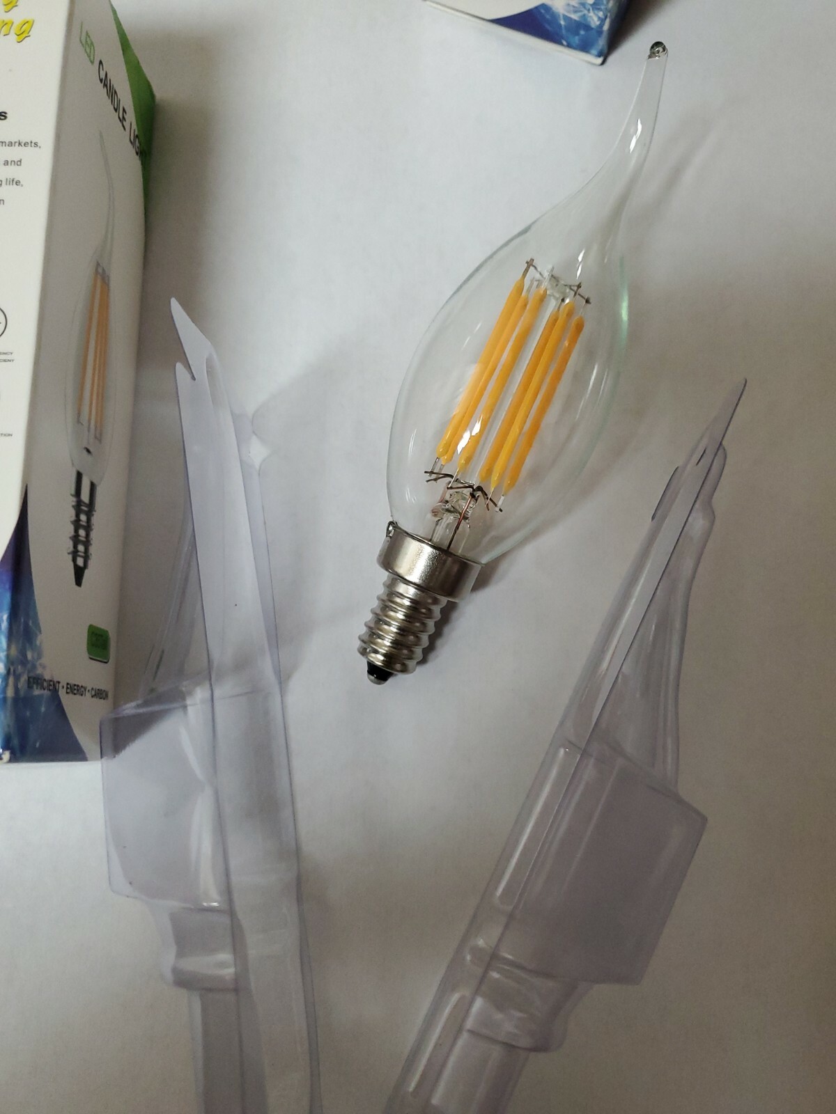 Retro E12 6W 110V Edison Filament Bulb LED Light C35 Tail candelabra ...