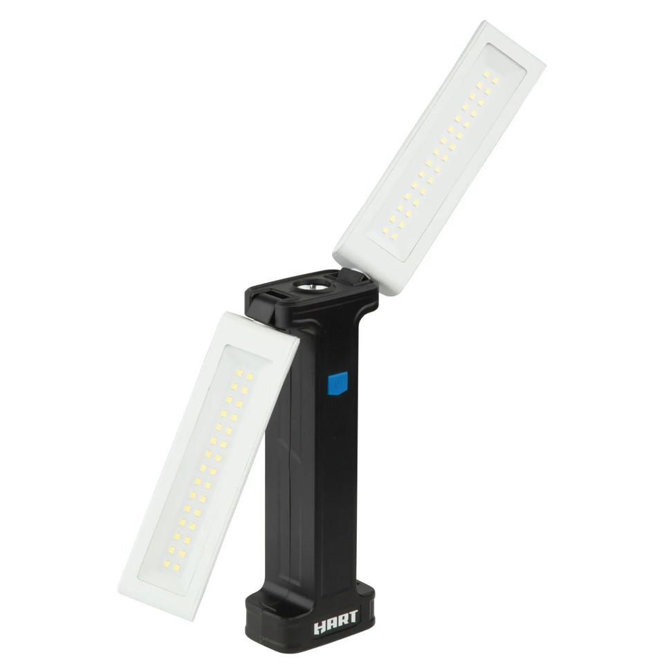 HART Dual Axis Rechargeable Handheld Work Light with Flashlight ...