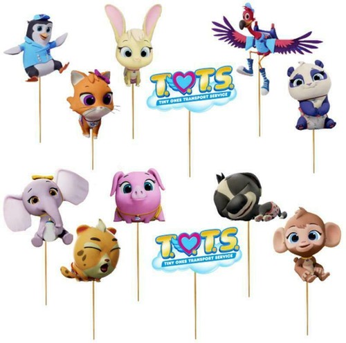 TOTS CUPCAKE BALLOON CUP PLATE BANNER CAKE TOPPER ANIMATION PARTY ...