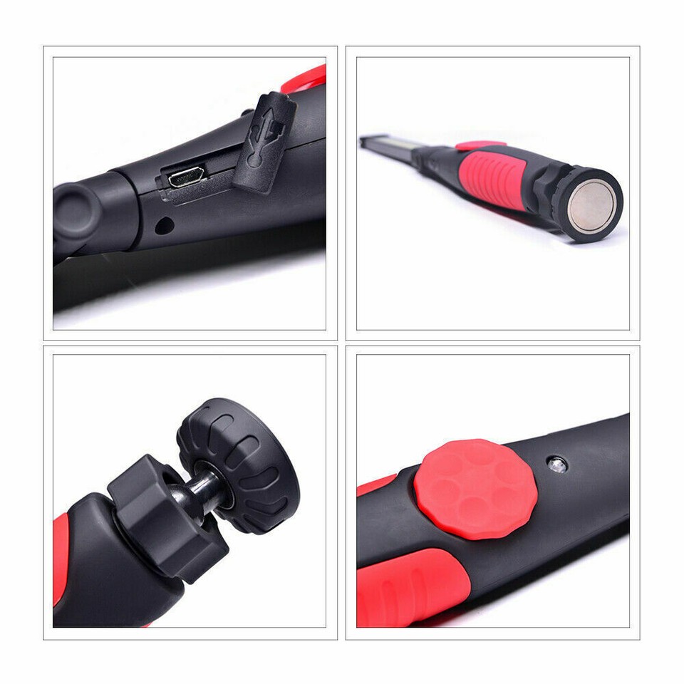 Rechargeable LED USB Slim Work Light Mechanic Flashlight Lamp Bar ...