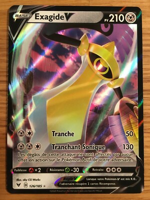 Carte Pokémon Exagide V 126/185 EB04 Épée & Bouclier Voltage Eclatant ...