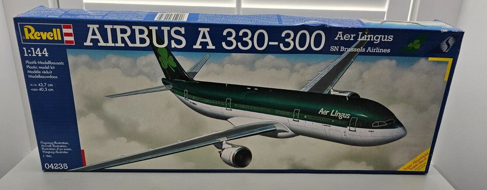 ️ REVELL Air Lingus 🇮🇪 SN Brussels AIRBUS A330-300 Model Kit #04235 1: ...