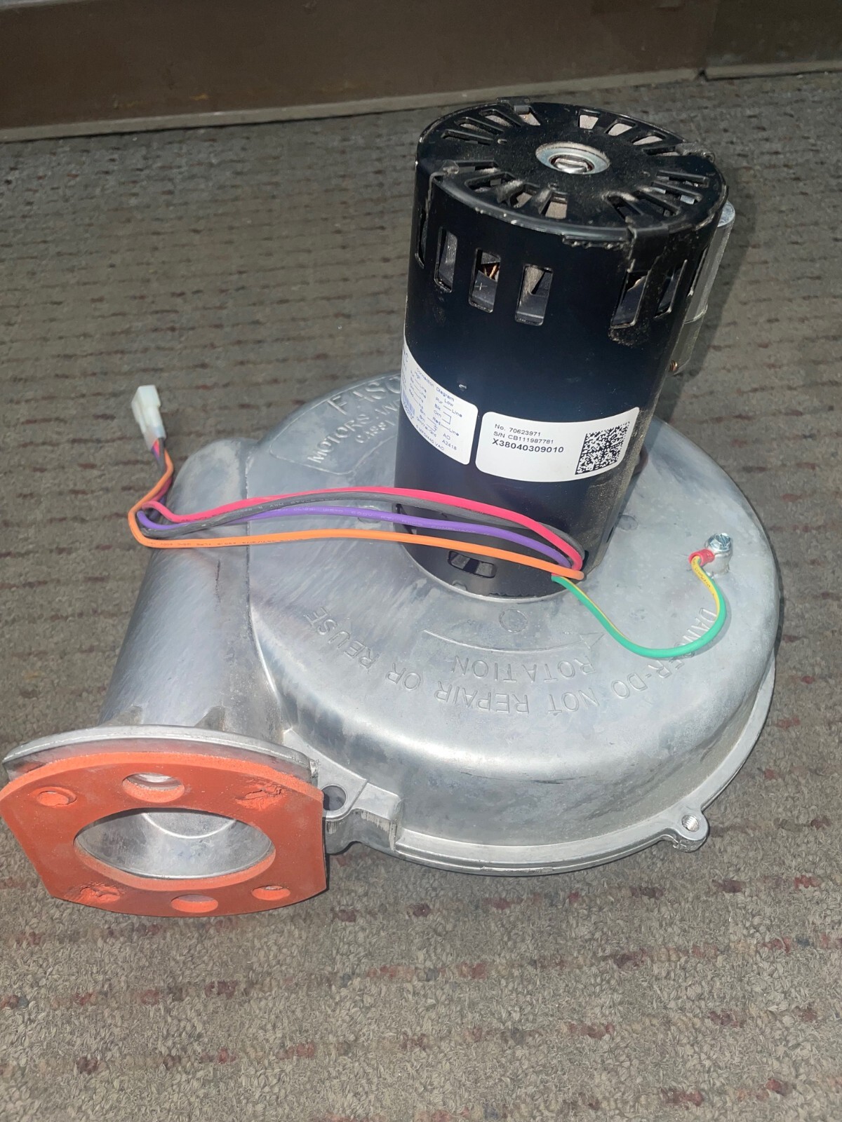 FASCO X3804030901 Fasco Blower Motor 70623971 208-230v 0.65A KIT02590 ...