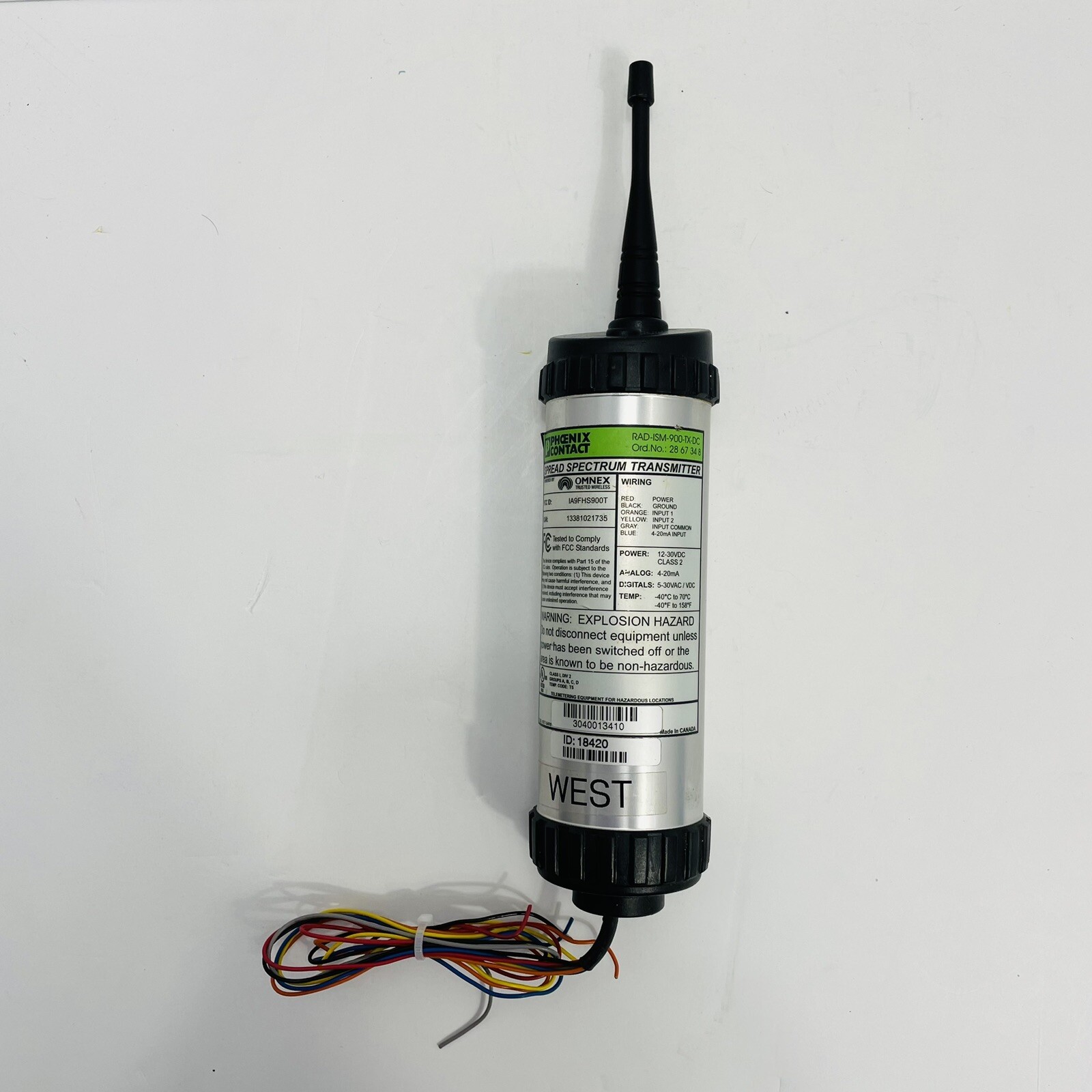 Phoenix Contact Wireless Module Spread Spectrum Transmitter ~See ...