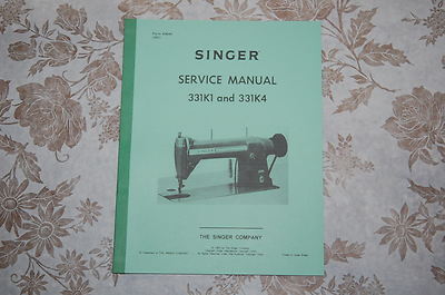 Professional Service Manual on CD for Singer 331K1 and 331K4 Sewing ...