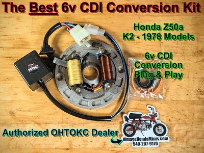 Stator - 6v CDI Conversion Hitachi Flywheels - Honda Z50 K2 - 1978 ...