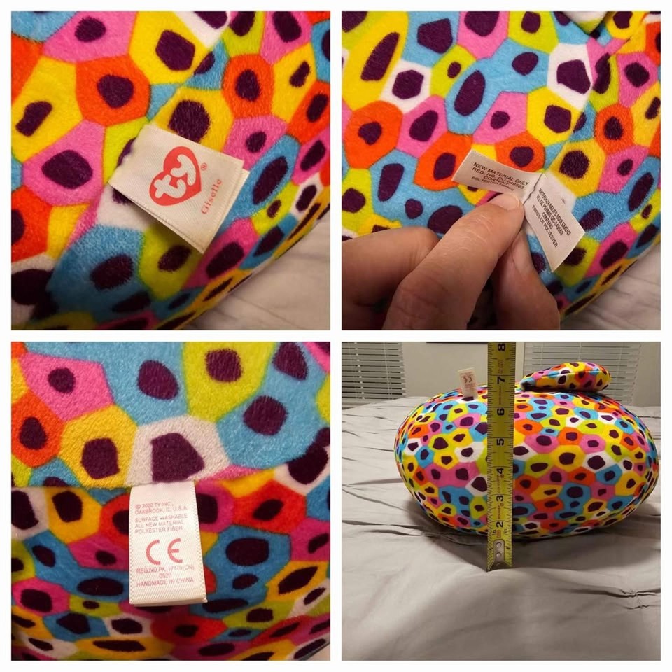 LN Squish a boo Giselle leopard cat plush toy 14" large Ty | eBay