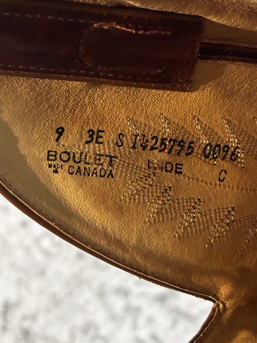 Boulet Mens Size 9 3E Brown Cowboy Boots 0096 | eBay