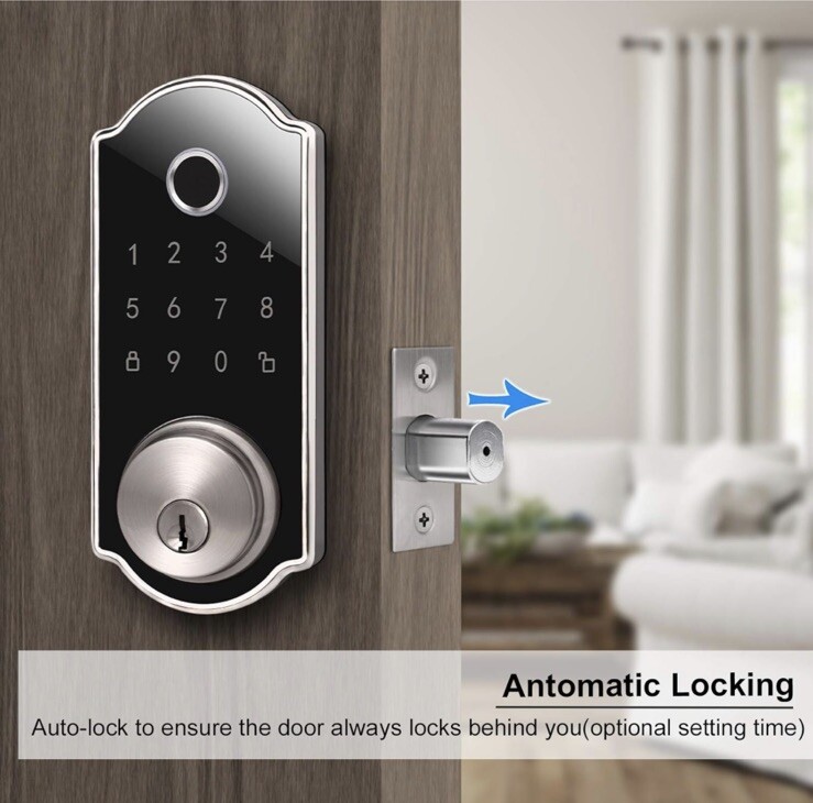 Decoriten Fingerprint Door Lock Touch Screen Smart Electronic Digital ...