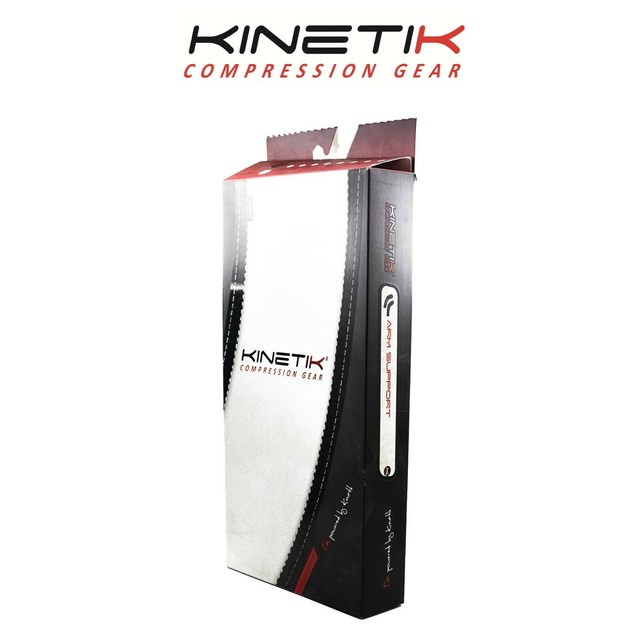 KINETIK Compression Gear Arm Warmer Black Medium Sports Fast Muscle ...