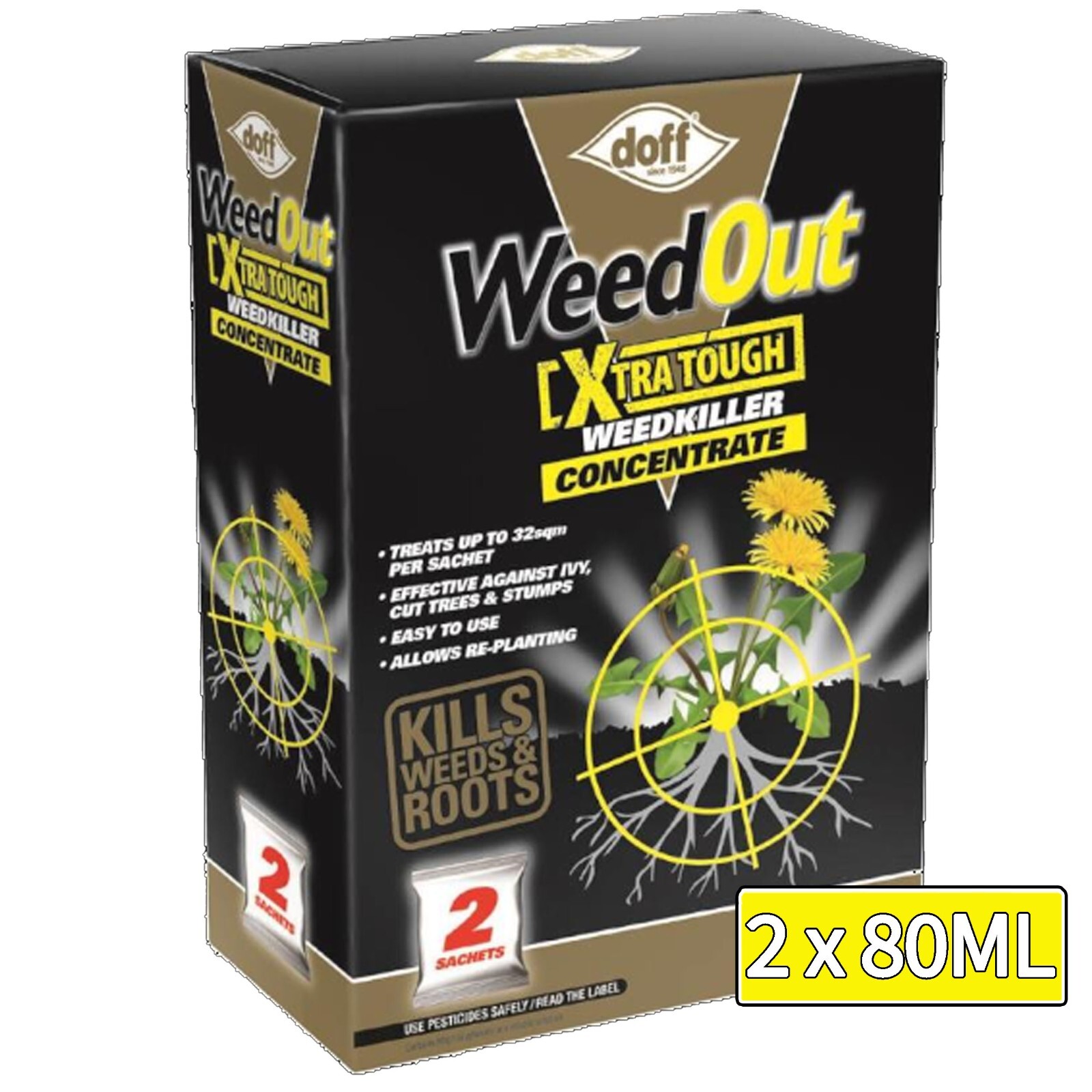 WEEDKILLER LAWN WEED KILLER ROOT WEEDS KILLER EXTRA TOUGH CONCENTRATE ...