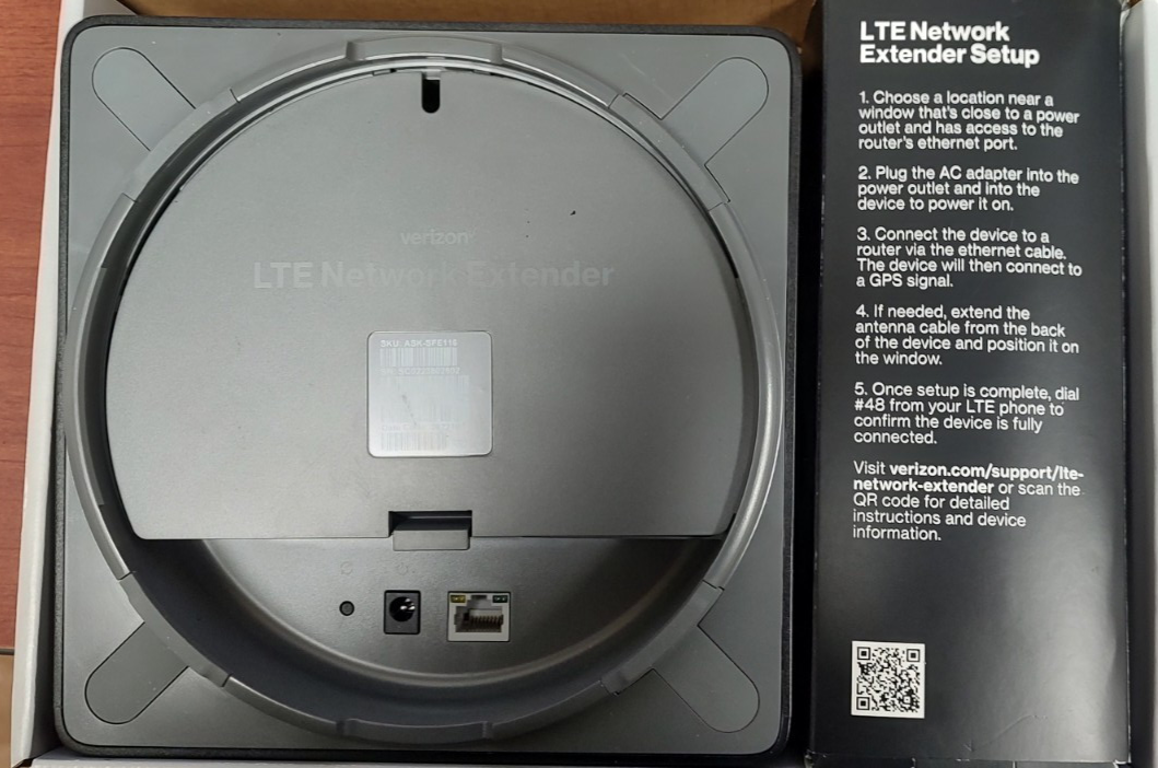 Verizon Wireless 4G LTE Network Extender ASK-SFE116 Cellular Signal ...