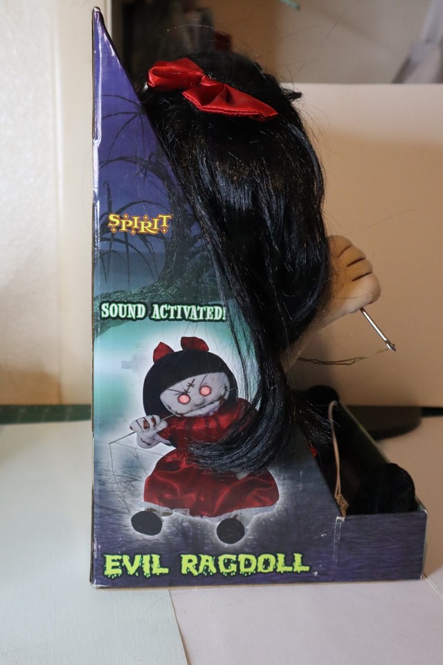 Spirit Halloween Evil Ragdoll Animatronic Rag Doll Halloween Read ...