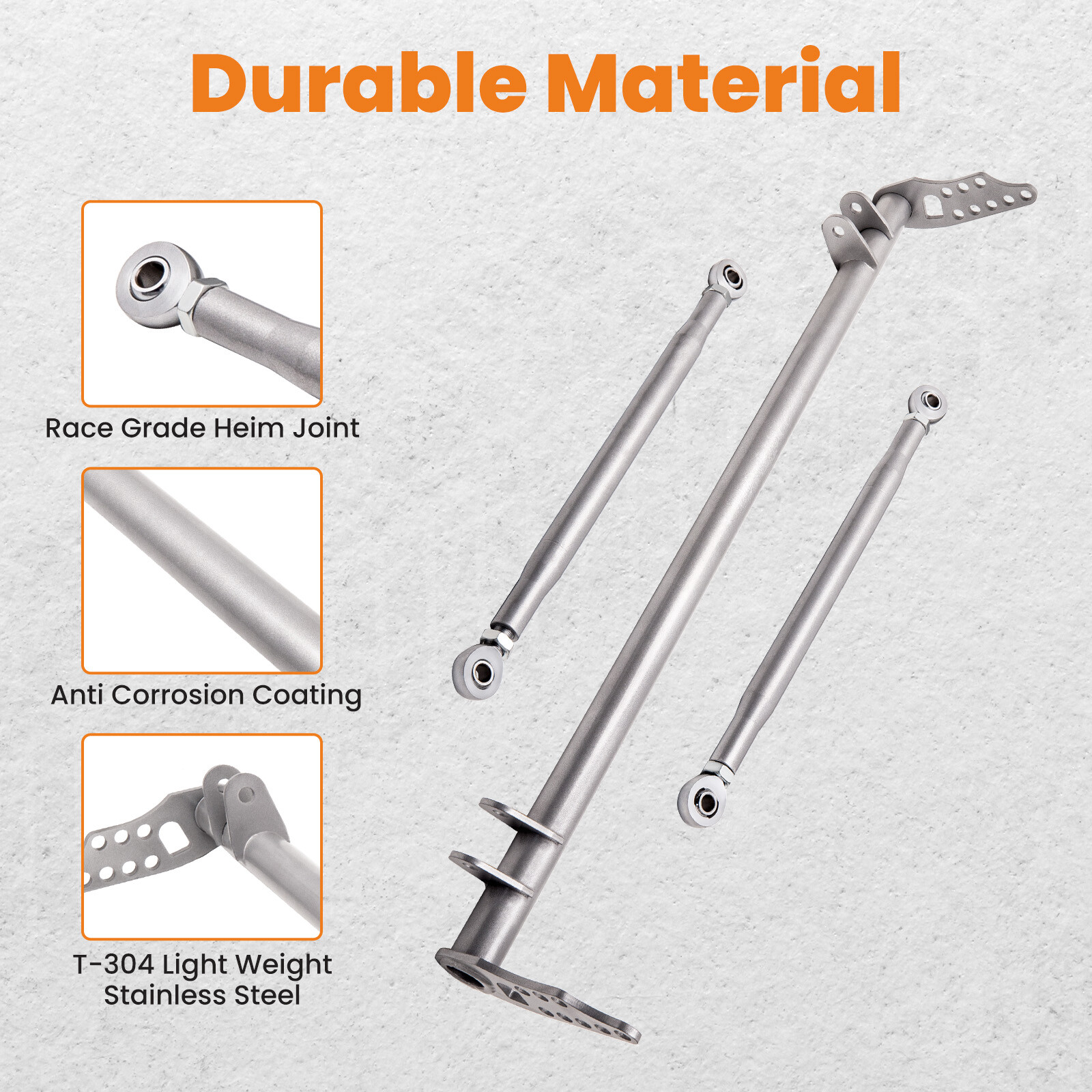 Front Traction Control Tie Bar Kit For Honda Civic 92-95 Acura Integra ...
