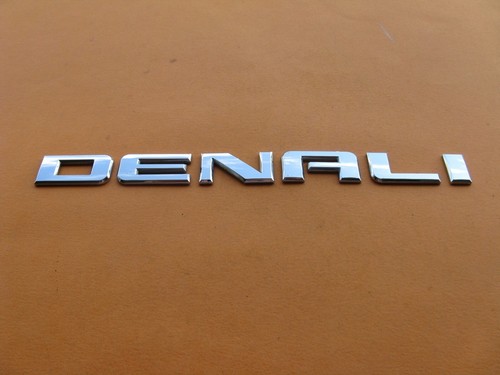 GMC SIERRA YUKON DENALI REAR CHROME EMBLEM LOGO BADGE SIGN SYMBOL USED ...