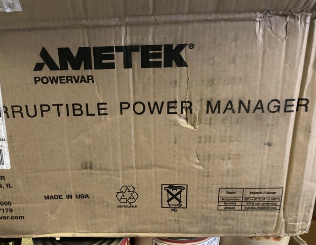 C74 UPS Ametek Powervar Abce802-11 50080-98r for sale online | eBay