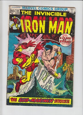 Iron Man #54 - 1973 - Marvel - Namor - 1st appearance of Moondragon ...
