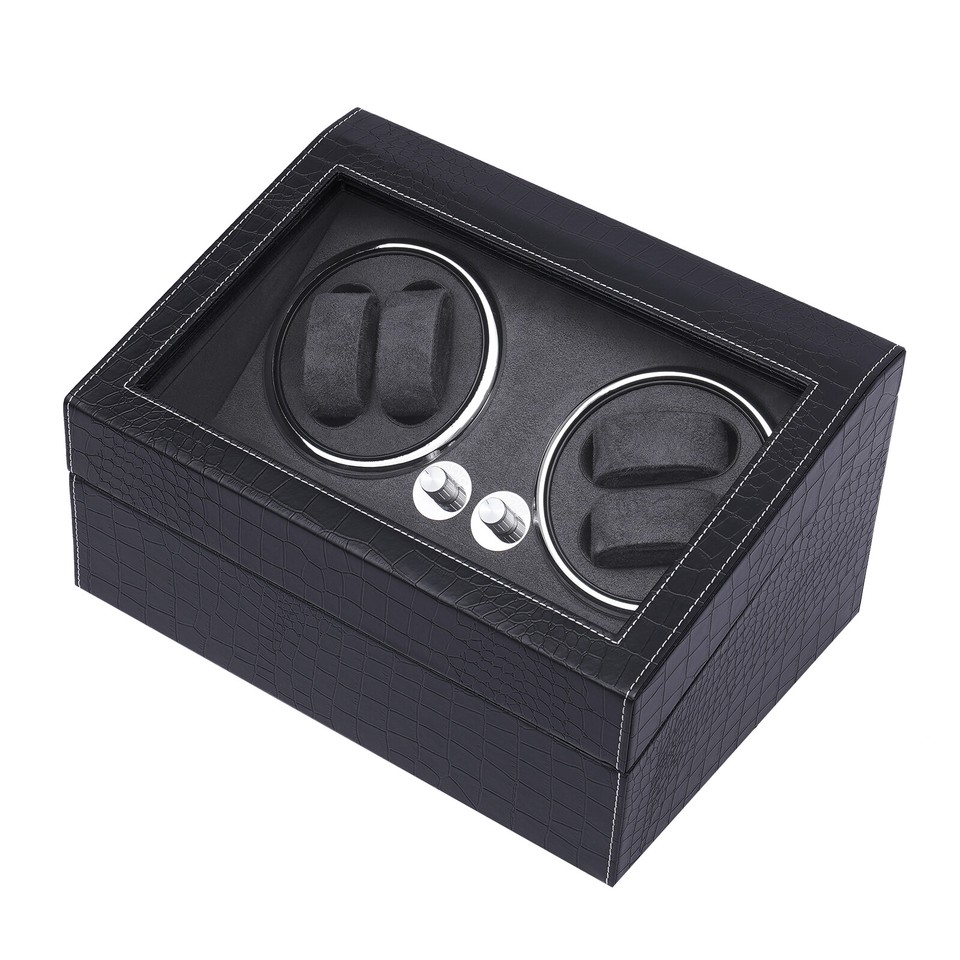 Luxury Watch Winder Storage Display Case 4+6 Slots Automatic Rotation ...