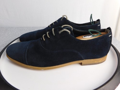 Clarks Blue Suede Shoes Men's 10 Oxford Cap Toe 16501 | eBay
