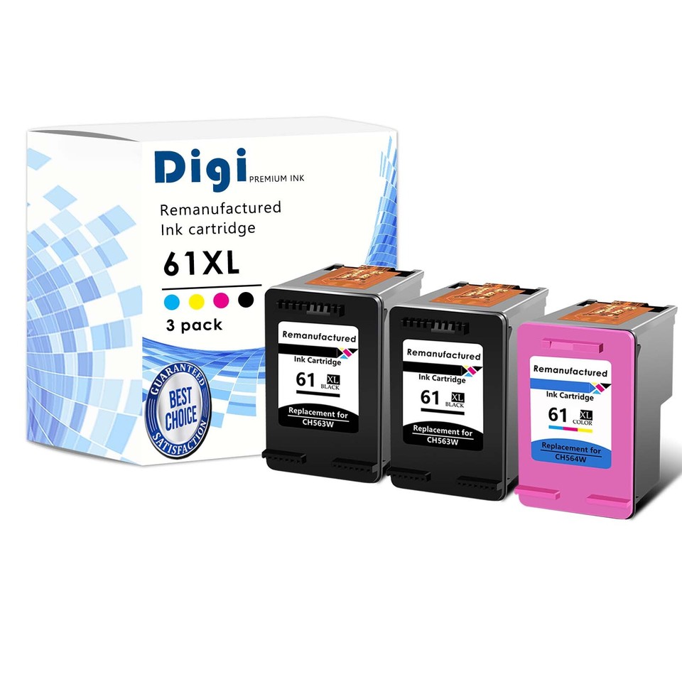 61XL 61 XL Ink Cartridge For HP ENVY 4500 4501 4502 4504 4508 5530 5535 ...