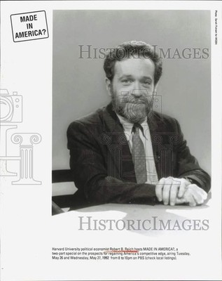 1992 Press Photo Harvard Economist Robert B. Reich Hosts "Made in ...