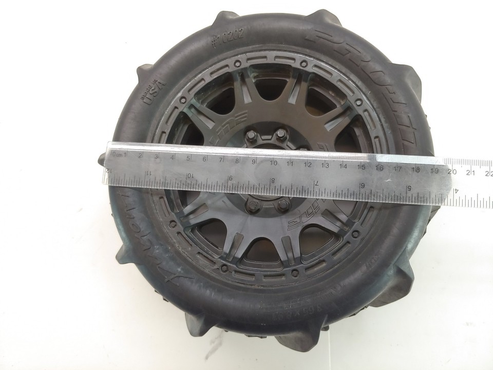 4x *RARE* Proline 1/6 DUMONT Sand/Snow Paddle Tires on 24mm Hex Wheels ...