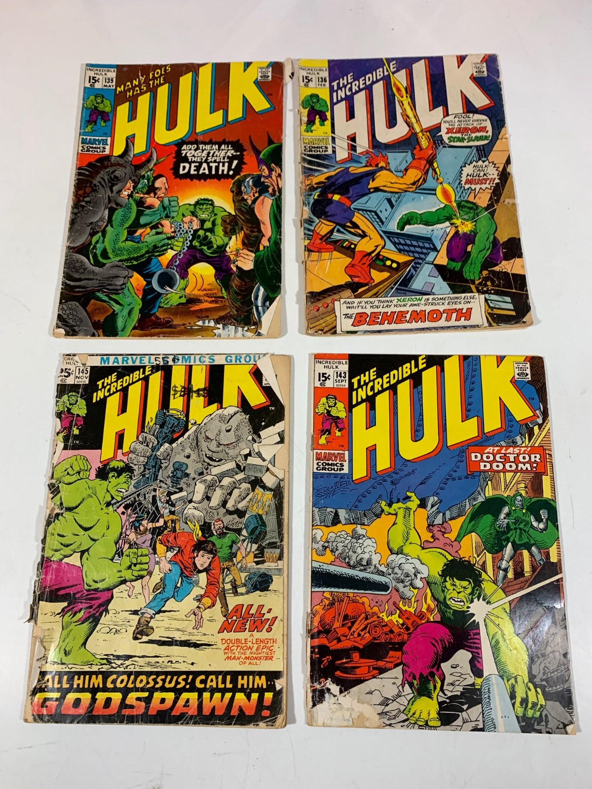 Incredible Hulk Bronze Age Lot of 27 #201-299 1970-1976 KEYS Low Grade ...