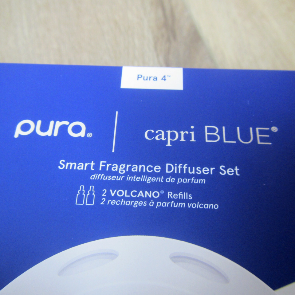NEW PURA 4 SMART CAPRI BLUE SMART FRAGRANCE DIFFUSER SET 2 VOLCANO REFILL SCENT | eBay