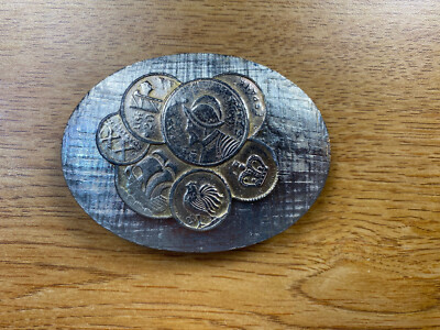 Antique Style Coin Belt Buckle | eBay