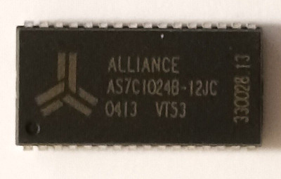 2 x AS7C1-23B-12JC Alliance SRAM 128k x 8-bit, 12nS, 5V | eBay