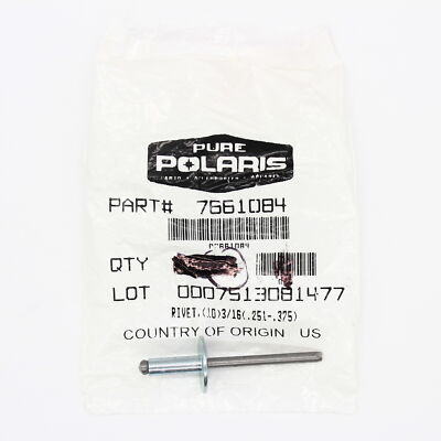 Polaris Rivet Part Number - 7661084 | eBay