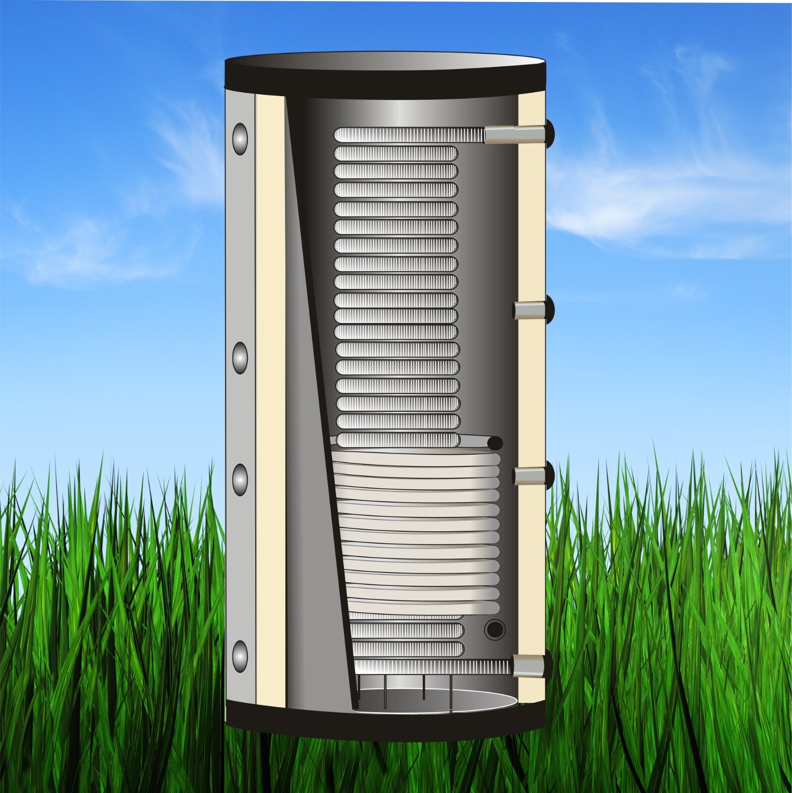 🔥 Hygienespeicher Solarspeicher Warmwasserspeicher 1000l Pufferspeicher ...