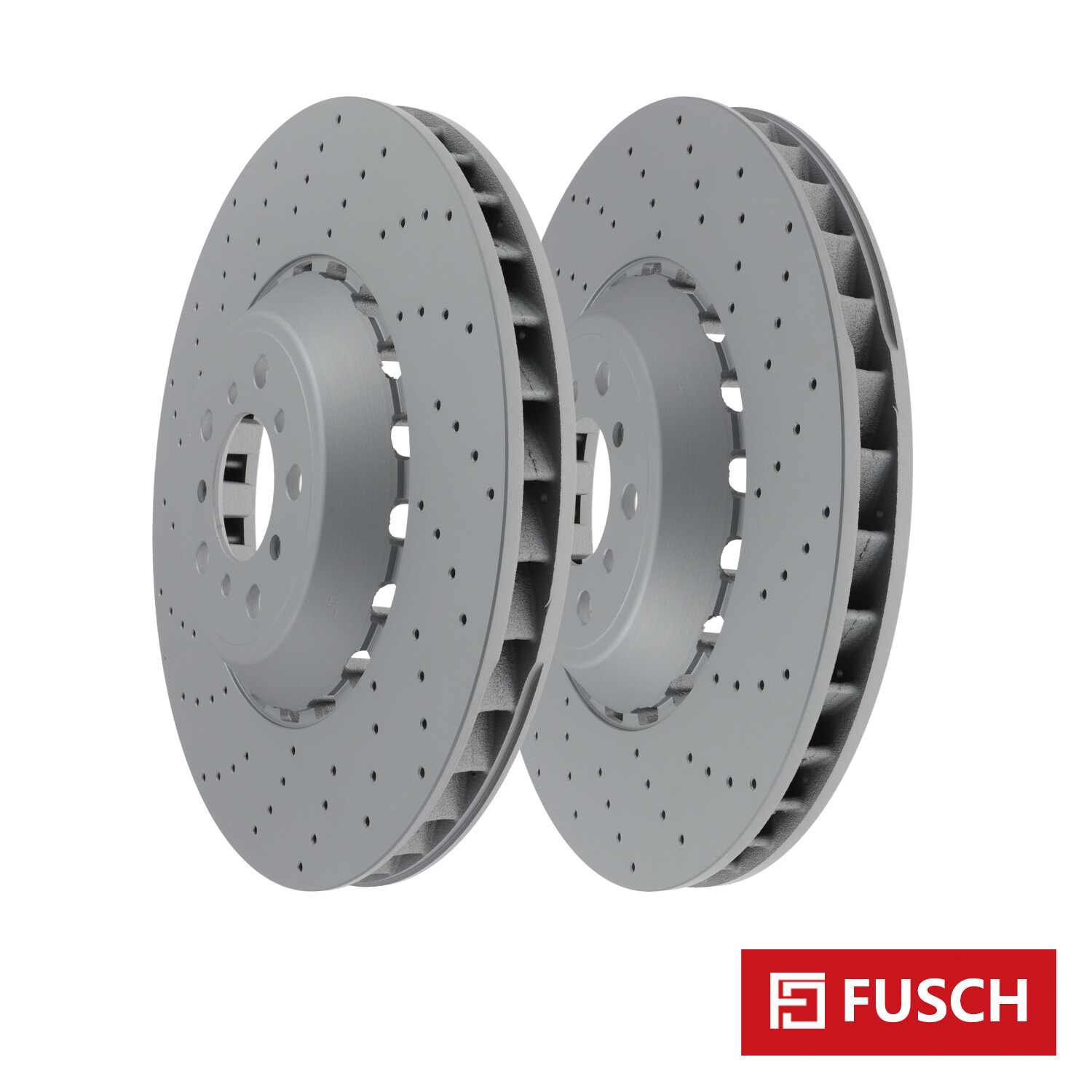 Pair Left & Right Front Vented & Drilled Disc Brake Rotors for BMW M5 ...