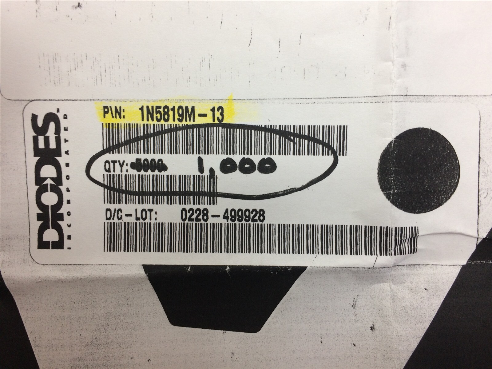 1N5819M DIODES DIODE SCHOTTKY 40V 1A MELF 25 PIECES | eBay