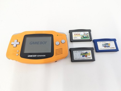 C311 Nintendo Gameboy Advance console Orange GBA AGB-001 Workng w/game ...