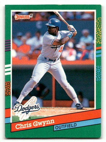 1991 Donruss #598 Chris Gwynn Los Angeles Dodgers Baseball Cards EX/ ID ...