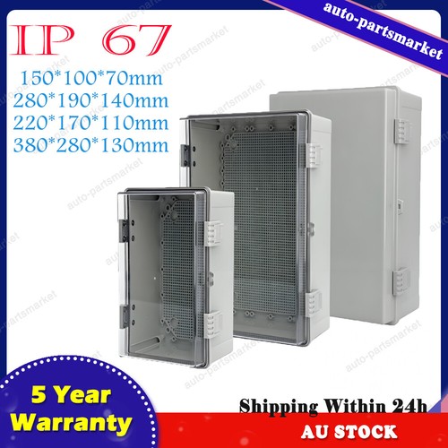 AU Hinged Lid IP67 Waterproof ABS Electrical Enclosure Junction Box ...