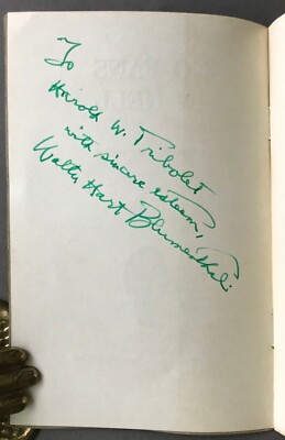 INSCRIBED Walter Hart Blumenthal No Fans in Hell Toucan Press 1964 | eBay