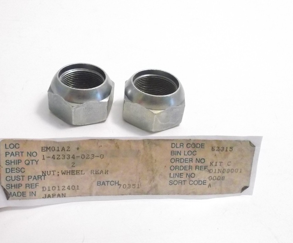 Lot of 2 ISUZU 42334-023-0 Wheel Nuts - Rear - Prepaid Shipping (2 ...