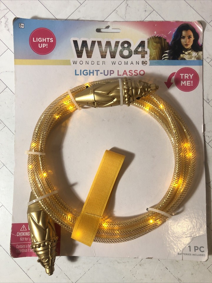 WW84 Wonder Woman Light-Up Lasso of Truth DC Comics Cosplay Prop Toy ...