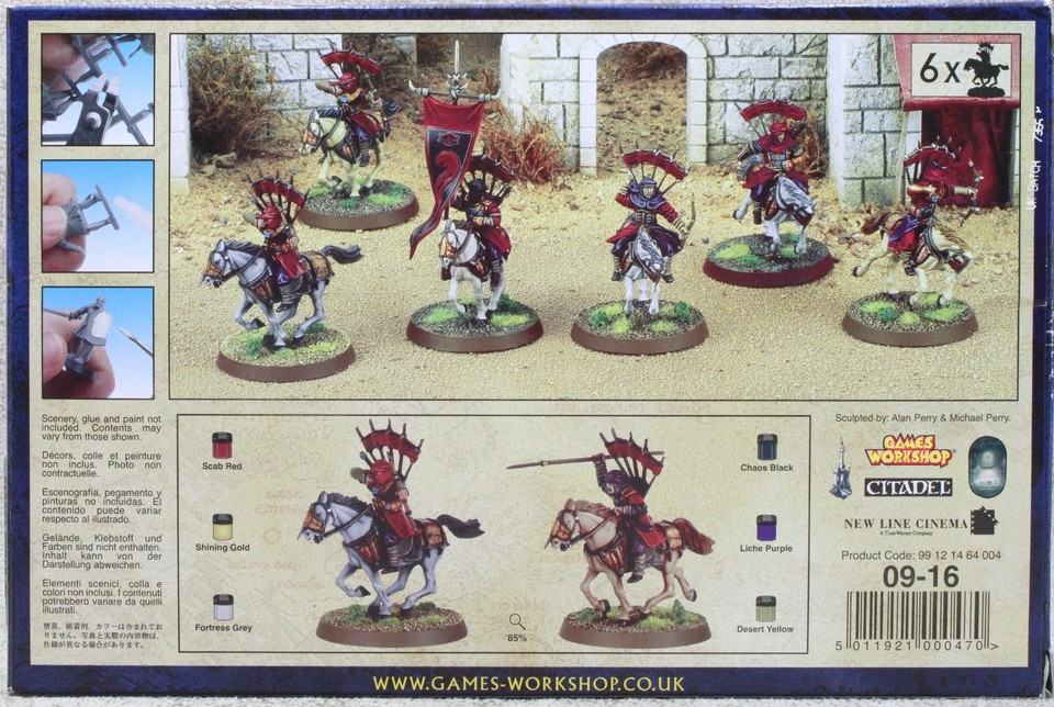 LOTR HARADRIM RAIDERS x6 Complete Boxed Set MESBG Harad GW 31962 | eBay