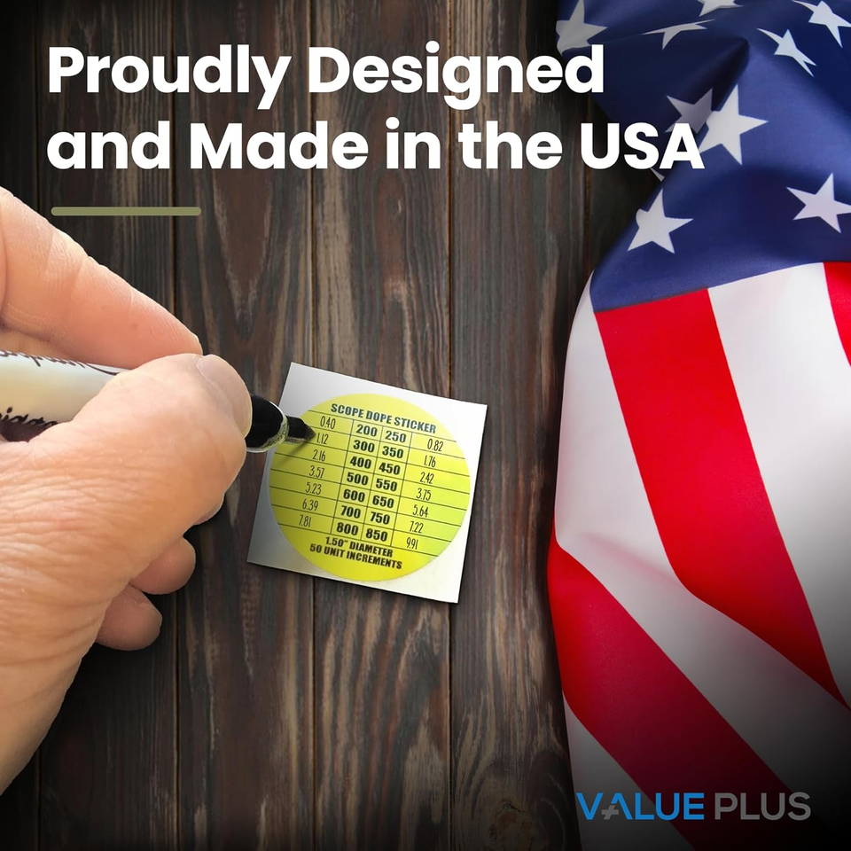 7 Pack Scope DOPE Sticker for Long-Range Shooting- Rifle Scope Sticker ...