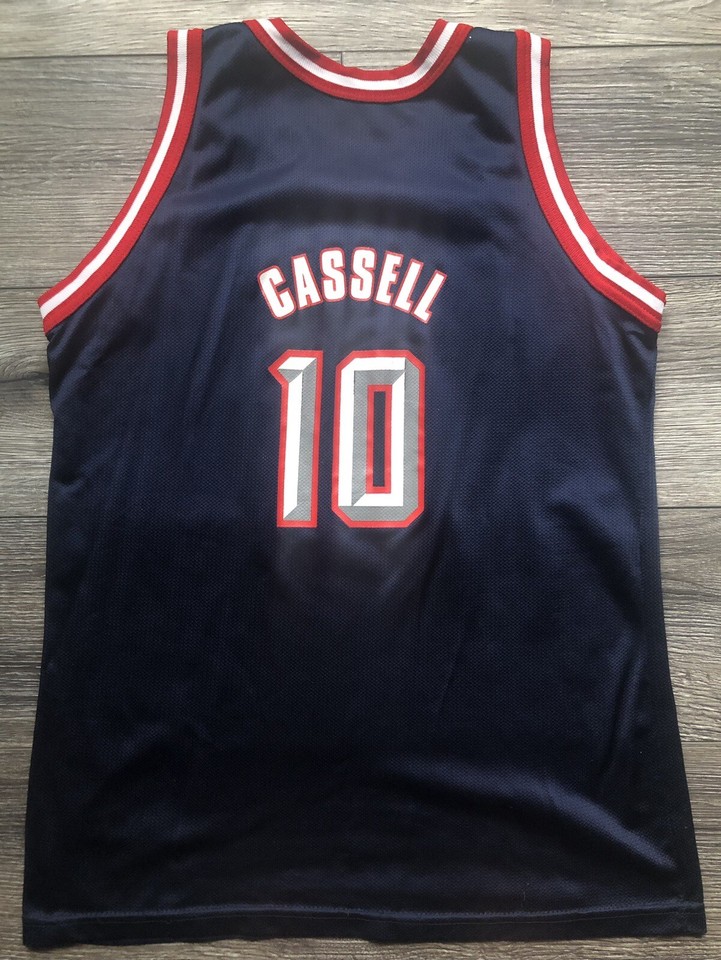 Sam Cassell Houston Rockets Vintage Champion Jersey Youth Sz XL | eBay
