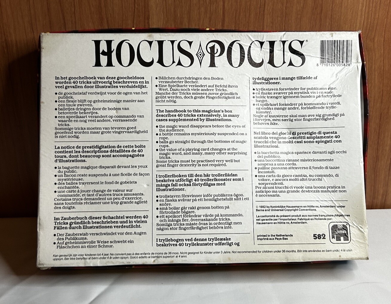 1982 Vintage Hocus Pocus Magic Show Tricks Kit Game Toy Jumbo | eBay